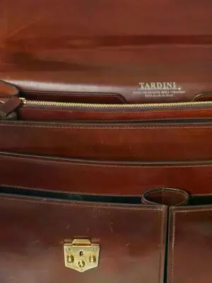 TARDINI Leather Briefcase