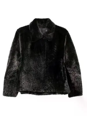 MANZONI 24 Shearling Cropped Coat