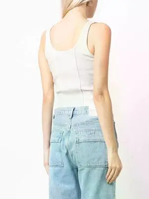 AGOLDE Elna Slim-cut Bodysuit In Ribbed Organic Cotton