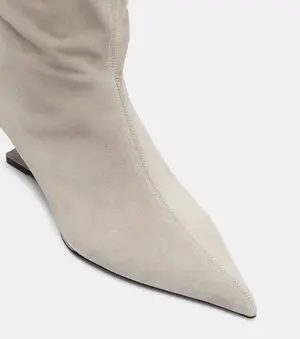 Paris Texas Nina 50 Suede Knee-high Boots
