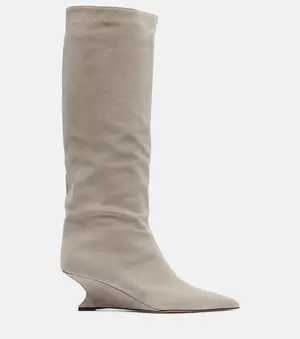Paris Texas Nina 50 Suede Knee-high Boots
