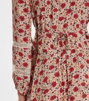 Rixo Raven Floral Midi Dress