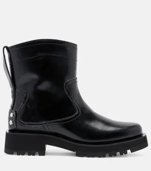 GANNI Studs Ankle Boots - Black