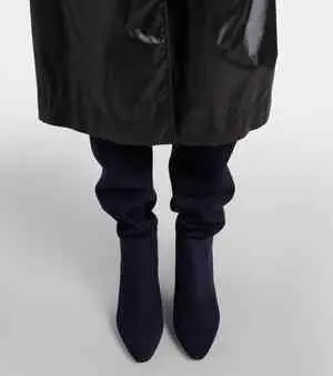 GIANVITO ROSSI Elise Suede Knee-high Boots