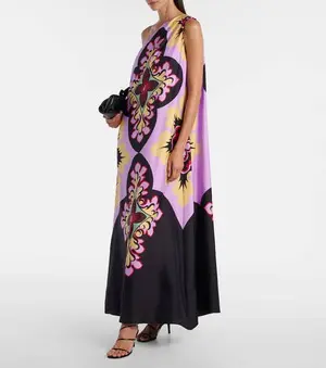 La DoubleJ Roy Printed Silk Twill Maxi Dress - Multicoloured