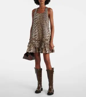 GANNI Studded Knee-high Boots - Brown