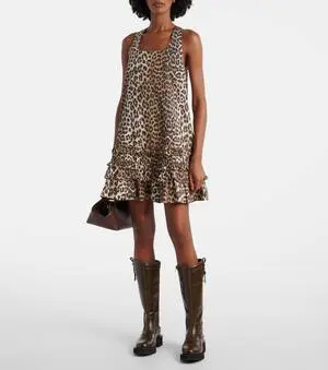GANNI Studded Knee-high Boots - Brown