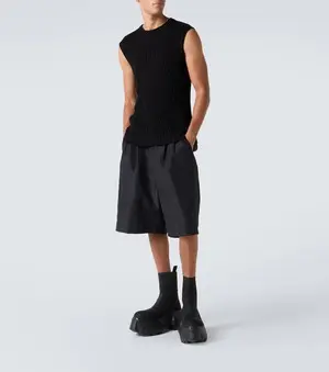 Rick Owens Beatle Mega Tractor Leather Chelsea Boots - Black