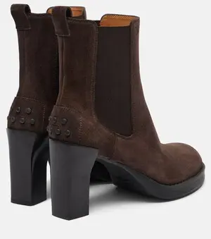 TOD'S 80 Suede Chelsea Boots