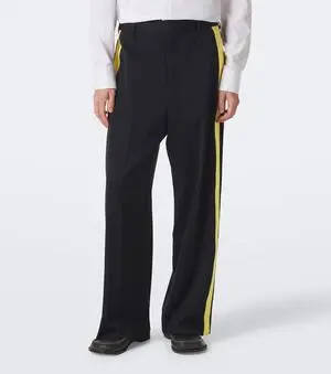 Loewe Wool Wide-leg Pants - Blue