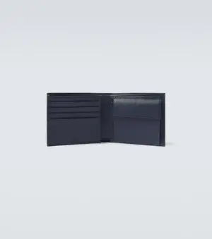Prada Logo Leather Wallet - Blue