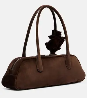 Magda Butrym Brigitte Suede Shoulder Bag - Brown