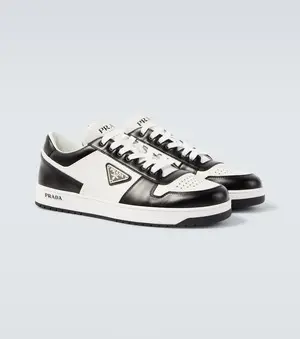 Prada Downtown Leather Sneakers