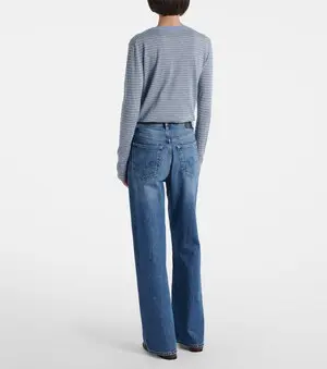 Ag Kora Mid-rise Wide-leg Jeans