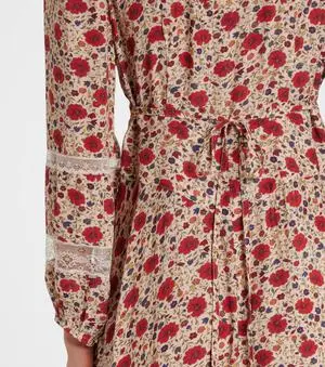 Rixo Floral Printed Midi Dress