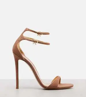 GIANVITO ROSSI 110 Suede Sandals