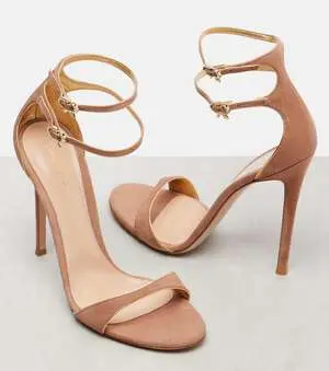 GIANVITO ROSSI 110 Suede Sandals