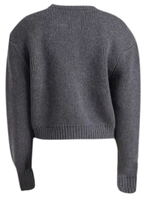 RÓHE Statement Wool Cardigan - Grey