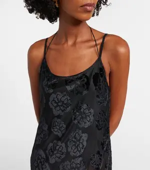 SIR. Vittoria Embroidered Maxi Dress - Black