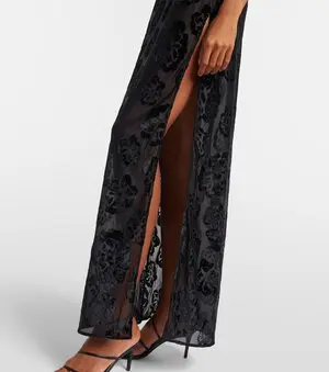SIR. Vittoria Embroidered Maxi Dress - Black