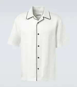 JIL SANDER Oversized Bowling Shirt - Green