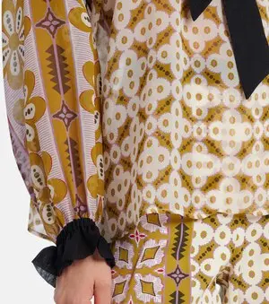 La DoubleJ Cerere Printed Tie-neck Blouse - Multicoloured