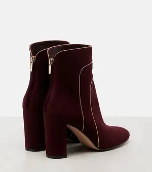 GIANVITO ROSSI 85 Suede Ankle Boots