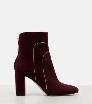 GIANVITO ROSSI 85 Suede Ankle Boots