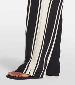 SIR. Pietra Printed Silk Crêpe Wide-leg Pants