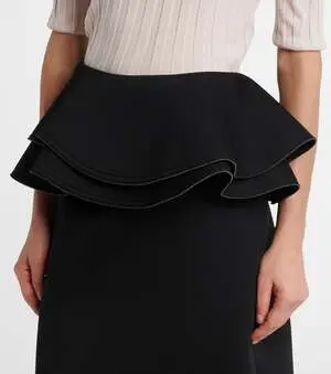 Plan C Ruffled Midi Skirt