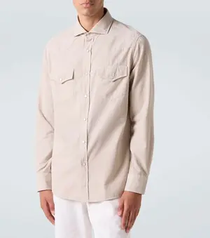 Brunello Cucinelli Ls Cotton Shirt