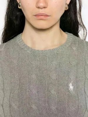Polo Ralph Lauren Cable-knit Crew-neck Sweater - Grey