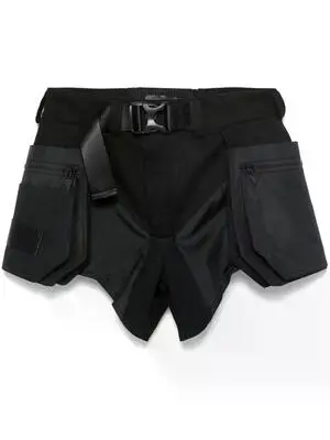 MUGLER Technical Fabric Cargo Shorts