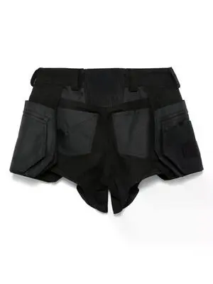 MUGLER Technical Fabric Cargo Shorts