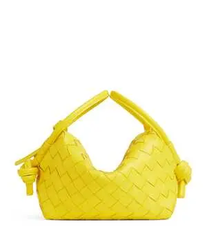 Bottega Veneta Leather Loop Cross-body Bag - Yellow