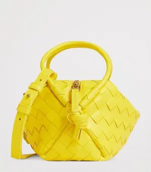 Bottega Veneta Leather Loop Cross-body Bag - Yellow