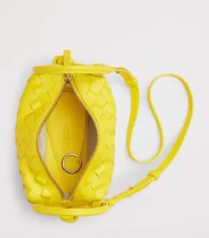 Bottega Veneta Leather Loop Cross-body Bag - Yellow
