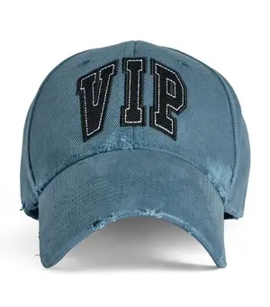 Balenciaga Distressed Vip Cap - Blue