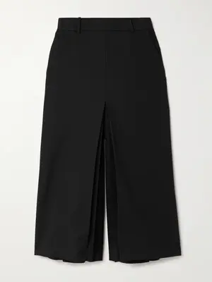 Saint Laurent Cropped Cotton-gabardine Pants