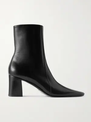 Saint Laurent Rainer Leather Ankle Boots