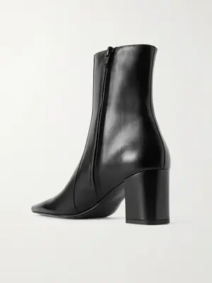 Saint Laurent Rainer Leather Ankle Boots