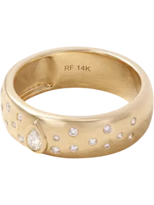 ROXANNE FIRST Cigar Constellation Diamond Ring - Gold