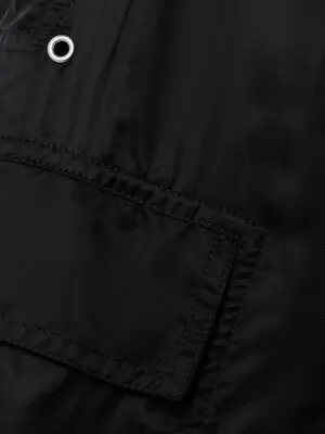 Rick Owens Satin-twill Wide-leg Cargo Pants