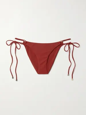 Kiki De Montparnasse Echauffer Embellished Bikini Briefs - Red