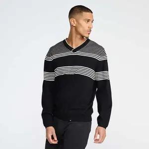 PXG Striped V-neck Sweater