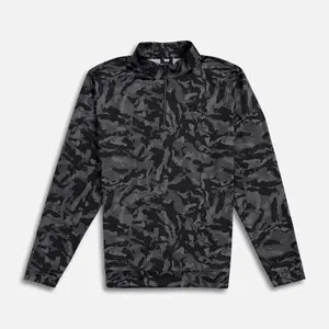 PXG Essential Fairway Camo 1/4 Zip Pullover - Black