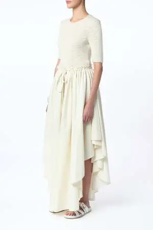 Gabriela Hearst Dea Pleated Maxi Skirt