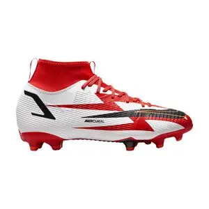 Nike Mercurial Superfly 8 Academy Cr7 Mg Gs Soccer Cleat - Red