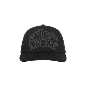 StÜssy Mid-depth Sport Patch Snapback - Black