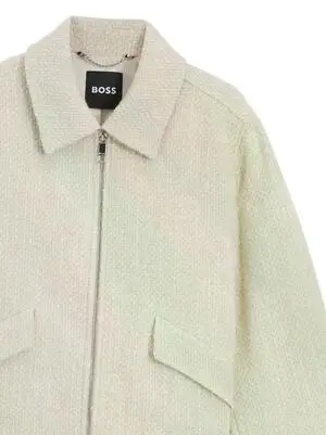 BOSS Textured Cropped Jacket
